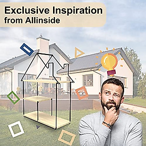 Allinside Floating Shelves Kids Bookshelf Wall Mounted, 3 Tier Hanging Bookshelf Wall Storage Shelves Geometric Home Decor Shelves for Baby Teen Boys Girls Bedroom Bathroom Toy and Decor Storage