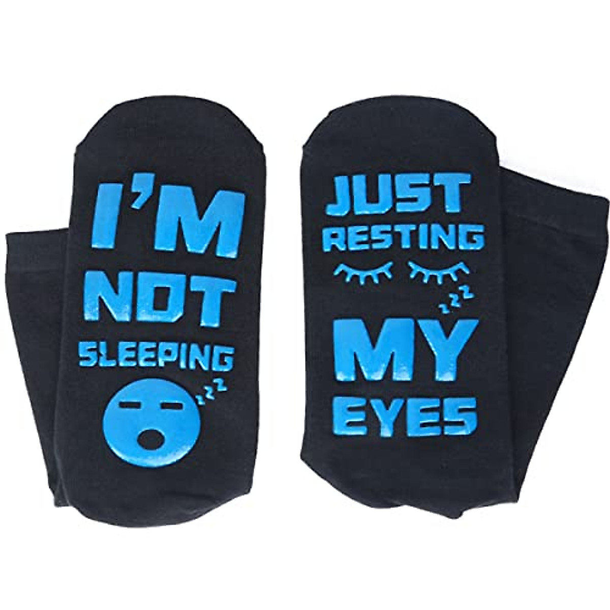 Engmoo Novelty Stocking Stuffers Socks I'm Not Sleeping Just Resting My Eyes Socks Gift For Dad Mom Christmas Gift