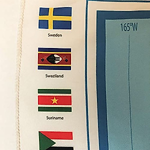 Large World Map Tapestry Wall Hanging Tapestry World Map For Kids Educational Tapestry With Country Flags World Map for Classroom Decor Kids Room Home Traveling Geography Students 60x80 In