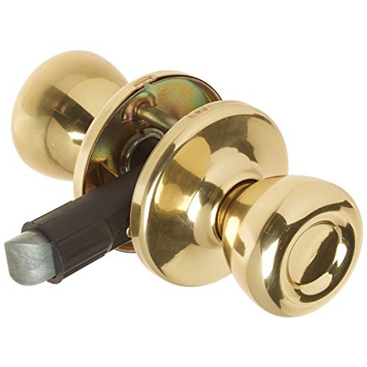 Kwikset 92001-519 Mobile Home Hall & Closet Door Knob in Polished Brass