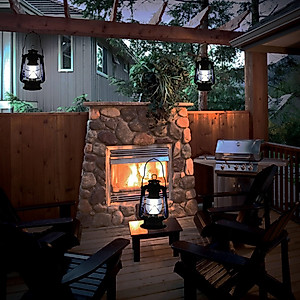 Northpoint 12-LED Lantern Vintage Style, Dark Blue, 10"x6"x6"