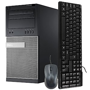 Dell OptiPlex 9020 Tower Computer Desktop PC, Intel Core i5 Processor, 8GB Ram, 120GB M.2 SSD + 2TB Hard Drive, WiFi & Bluetooth, HDMI, NVIDIA GeForce GT 1030 2GB DDR5, Windows 10 (Renewed)
