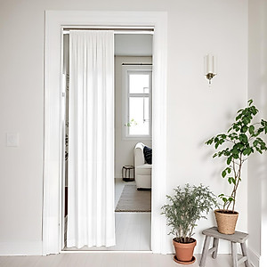 Spring Tension Curtain Rod White Adjustable 26-39 Inches for Curtains, Kitchen, Wardrobe, Windows, Cupboard, Home Closet, DIY Projects, Small Short Expandable Pressure Loaded