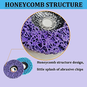 6 PCS Strip Discs Stripping Wheel for Angle Grinder, 4" x 5/8" Premium Silicone Carbide Strip Disc for Angle Grinder Clean and Remove Paint Coating Rust Welds Scaling Oxidation (100mm)