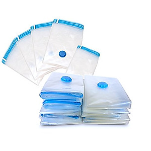 Quantity Space Saver Storage Dual Double Zipper Extra Tight Seal Bags for Travel, Suitcase, Moving, and Household use in size 53"x40" / 130cm x 100cm