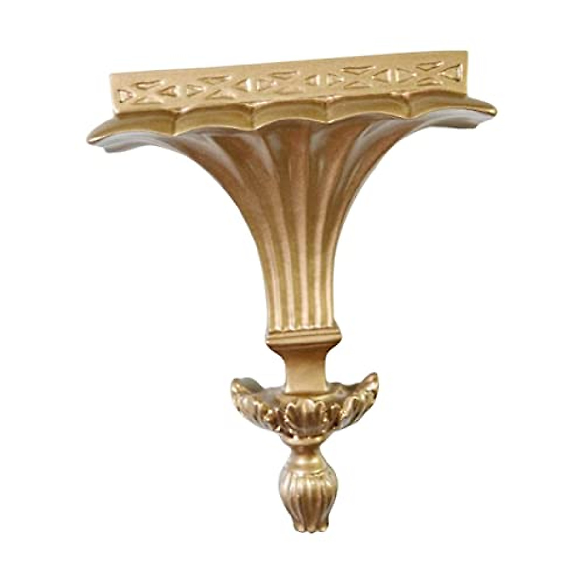 Gralara Wall Mounted Floating Shelves, Flower Pot Stand, Wall Organizer Shelf for Living Room Decoration, Aureate