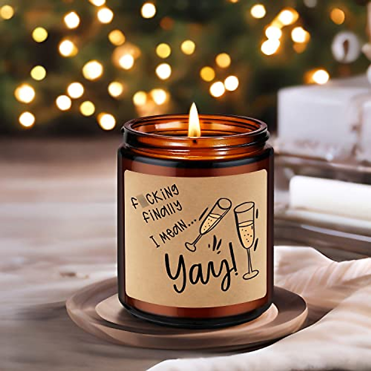 Fairy's Gift Finally Engaged, Finally Married - Congratulation Wedding Gifts for Bride and Groom, Newly Engaged Friend - Funny Getting Married Gifts, Couple Engagement Gifts - Wedding Candles