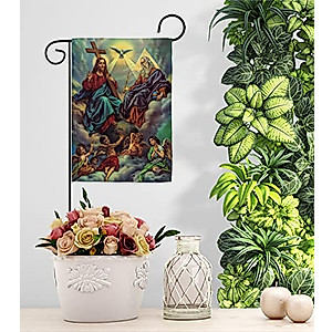 Ornament Collection The Holy Trinity Garden Flag Religious Faith Hope Grace Peace Dove Christian Religion Easter House Decoration Banner Small Yard Gift Double-Sided, Made in USA