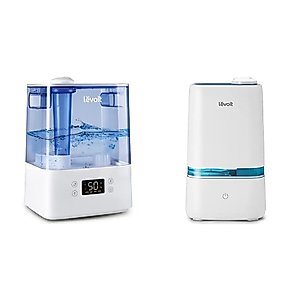 LEVOIT Humidifiers Bundle - Classic300S Ultrasonic Smart Top Fill Humidifier (6L Tank) + 4L Humidifiers for Bedroom