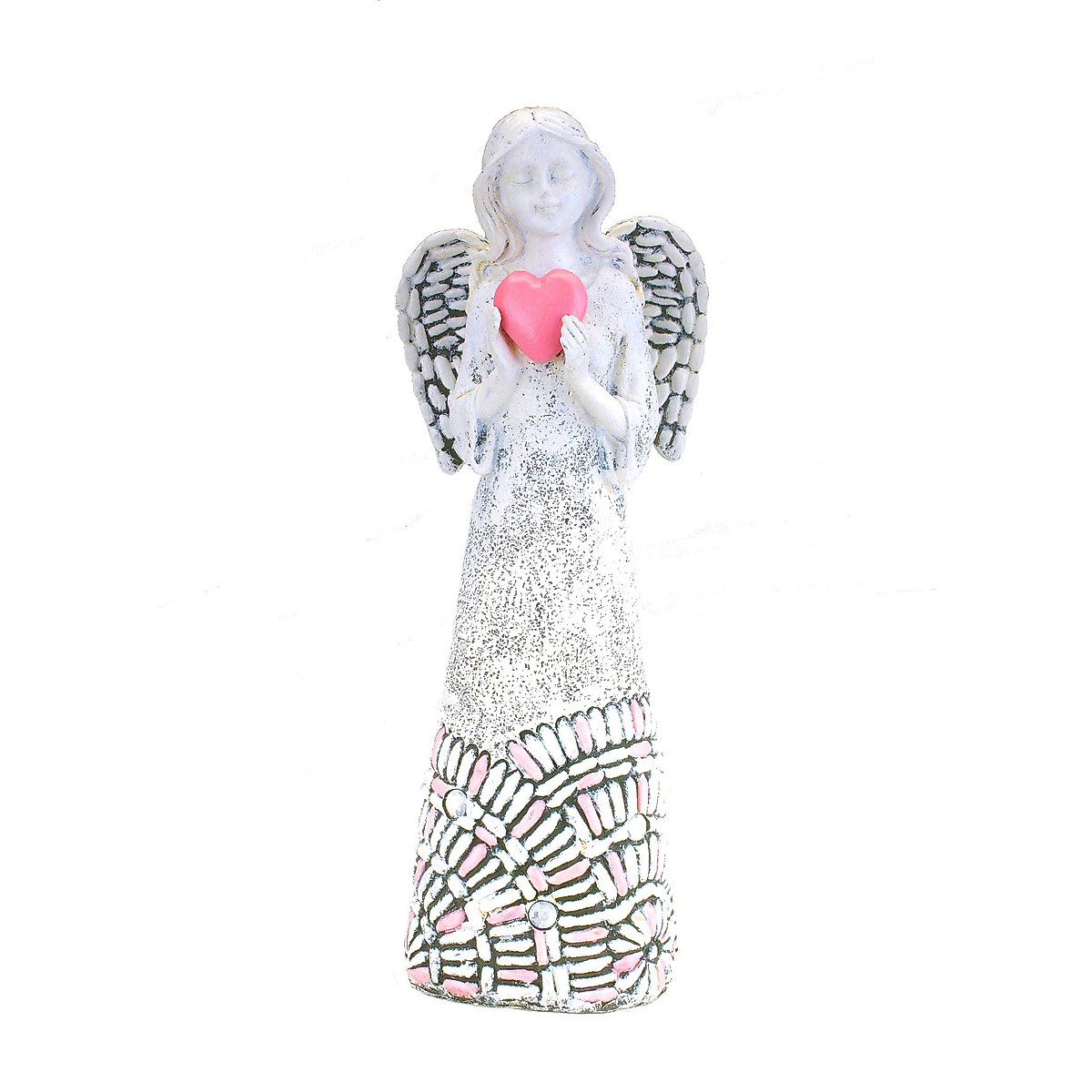 Bo Toys Solar Powered Fairy Angel with Solar Glowing Heart LED Garden Light Decor Color Change