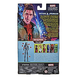 Spider-Man Hasbro Marvel Legends Series Into The Spider-Verse Peter B. Parker 6-inch Collectible Action Figure Toy for Kids Age 4 and Up