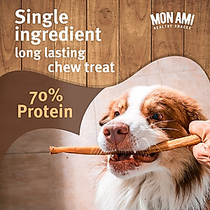Mon Ami Small Bully Sticks for Large and Small Dogs (5-6 inches, Pack of 24) - Grass Fed Dog Treats - Bully Sticks Natural Dog Treat