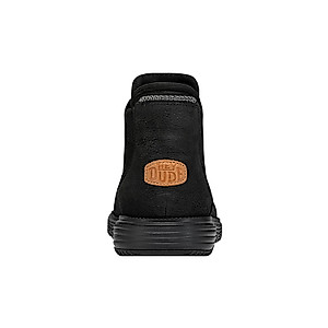 Hey Dude Branson Boot Craft Leather Black Size 11 | Men's Boots | Men's Pull on Boots | Comfortable & Light-Weight