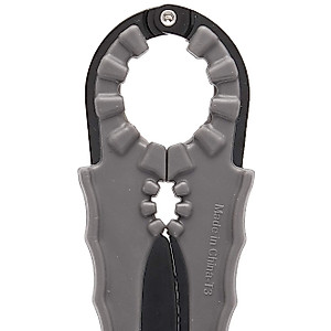 Multi Bottle Opener (1 Pack) - Beer Bottle Opener, Beer Opener, Soda Can Opener Manual, Jar Opener, Nail Polish Opener - Multiopener For Bottles, Jars, Cans, Great Arthritis Help For Weak Hands