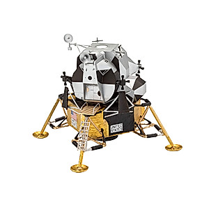 Revell RV03701 Moon Landing 1:48 - Apollo 11 Lunar Module & Eagle Plastic Model kit, Silver/White