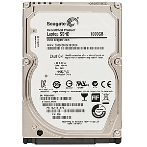 Seagate 1TB Gaming SSHD SATA 8GB NAND SATA 6Gb/s 2.5-Inch Internal Bare Drive (ST1000LM014) (Renewed)