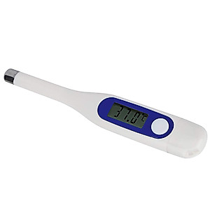 Veterinary Electronic Thermometer LCD Digital Animal Thermometer for Cattle Sheep Horses Pigogs Use,Garden Ding Poultry Ding Plies