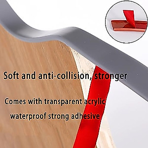 LOVEDELU U-Shape Edge Banding,5m Soft Self Adhesive Veneer Edge Banding, Collapsible Edge Protector,Counter Edging for Cabinet Repair,Furniture Protection,28mm