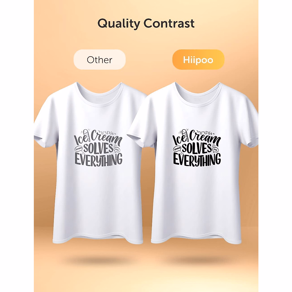 Hiipoo Sublimation Ink for EcoTank Supertank Inkjet Printers ET-2720 ET-2760 ET-2800 ET-2803 ET-3760 ET-4700 ET-4800 ET-7720 ET-2400 Heat Press Transfer on T-Shirt Mug Mask Printer(Autofill/Anti-UV)