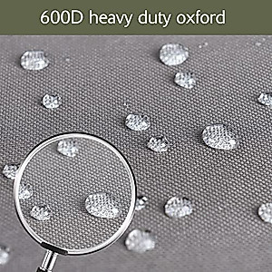 Kylinlucky Outdoor Furniture Covers Waterproof, 2-Seater Patio Sofa Covers Fits up 54W x 38D x 35H inches Grey