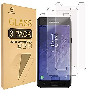 Mr.Shield [3-PACK] Designed For Samsung Galaxy J3 / J3V / J3 V (3rd Generation) 3rd Gen (2018 Version) [Japan Tempered Glass] Screen Protector with Lifetime Replacement