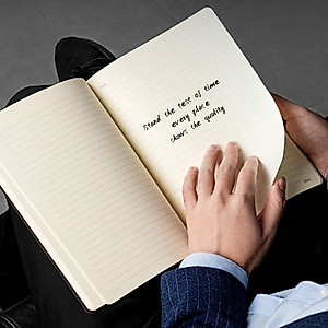 aellabus 6 Pack Black Journal Notebooks for work, A5 Hardcover Notebook, 192 Pages, 5.75 inches x 8.38 inches, 100 GSM Thick Paper (Black)