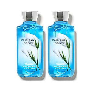 Bath and Body Works Sea Island Shore Shower Gel 10 Oz 2 Pack (Sea Island Shore)