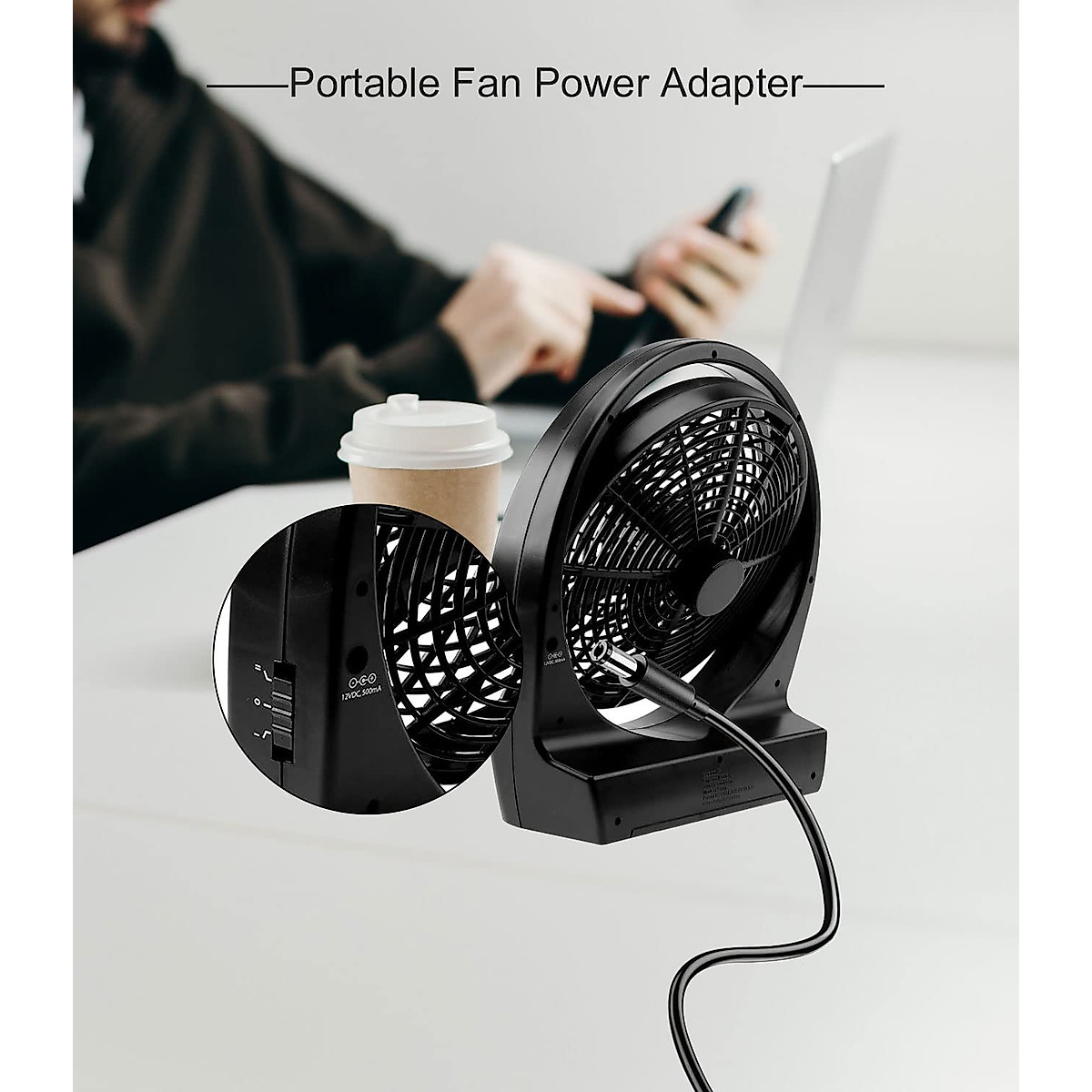 12V AC Adapter for O2 Cool O2Cool Portable 10" Cooling Fan 02 Cool 02Cool mart Power FD10006 FD10006AU Portable Fan, Ktec KA12D120070045U Charger Power Supply 6 ft Cord