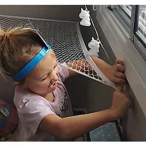 MiniOwls Toy Storage Hammock for any Room Corner. Strong and Sturdy Net for Stuffed toy Animals. Great to Keep Stuffies of the Kid's Bed. (White, X-large (Pack of 1))