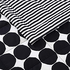 Marimekko - Throw Blanket, Soft & Cozy Alternative Down Blanket, Modern & Stylish Home Decor for Bed or Couch (Pienet Kivet Black, Oversized Throw)