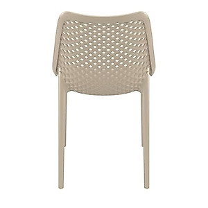 Compamia Air Outdoor Patio Dining Chair in Taupe (Set of 2)