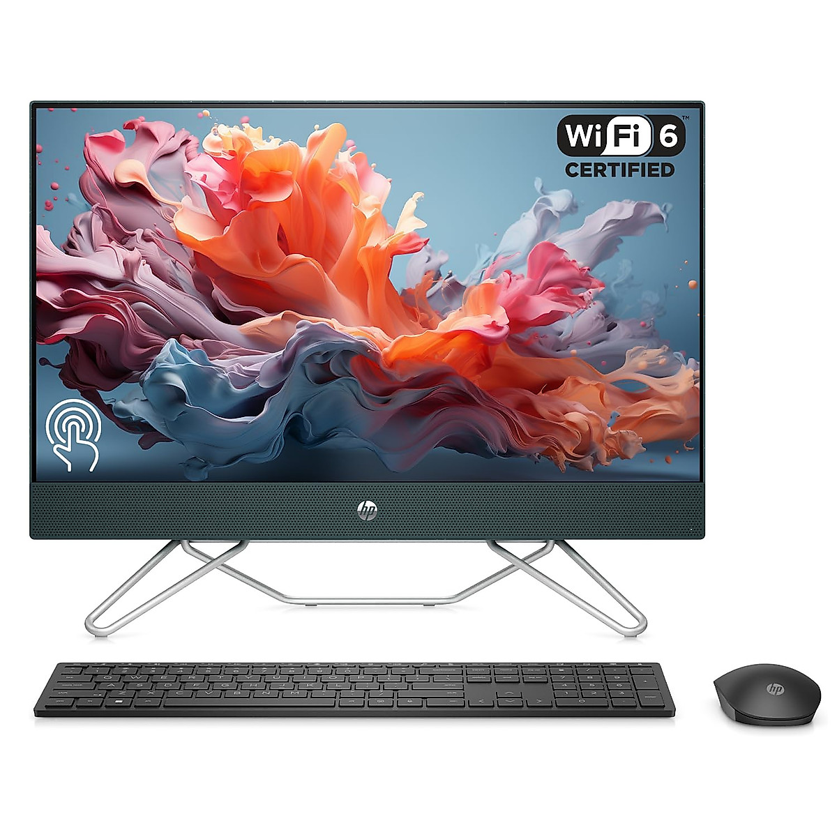 HP 23.8" FHD Touchscreen All-in-One, Intel Pentium Silver J5040 Processor, 16GB RAM, 1TB PCIe SSD, IR Webcam, HDMI, RJ-45, Wi-Fi 6, Wireless K&B, Windows 11 Home, Starry Forest