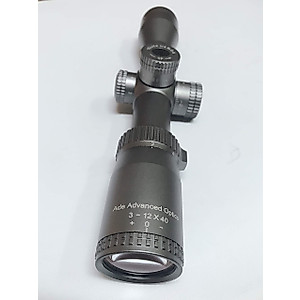 Grey Diamond Titanium 3-12x40 Rifle Scope with 30mm Tube and mounting Rings