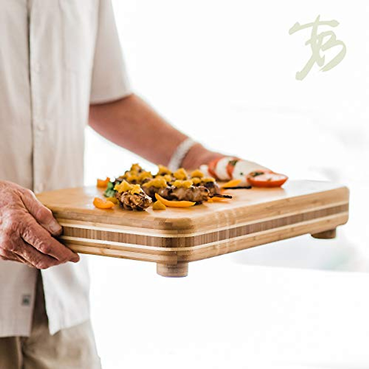 Totally Bamboo Bamboo Big Easy Chopping Block, 19" x 13.5"