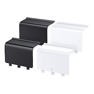 4 Pack Battery Cover Door Compatible with Xbox One, Xbox One S Controller, Avorast Replacement Battery Back Shell Covers Compatible with Xbox Wireless Controllers (Black&White)