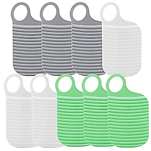 ELANE 9 Pcs Wash Board for Laundry Washboard for Hand Washing Clothes,Travel Washboard for Laundry