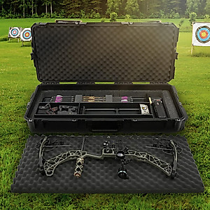 SKB Cases iSeries Portable Heavy Duty Double Rifle or Parallel Limb Bow Carrying Large Case