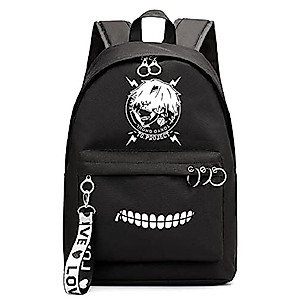 WANHONGYUE Anime Tokyo Ghoul Kaneki Ken Luminous Backpack Book Bag Laptop School Bag Cosplay Daypack Rucksack Bag 1127/4