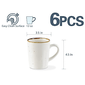 ONEMORE Pasta Bowls 30 oz and Coffee Mugs Bundle