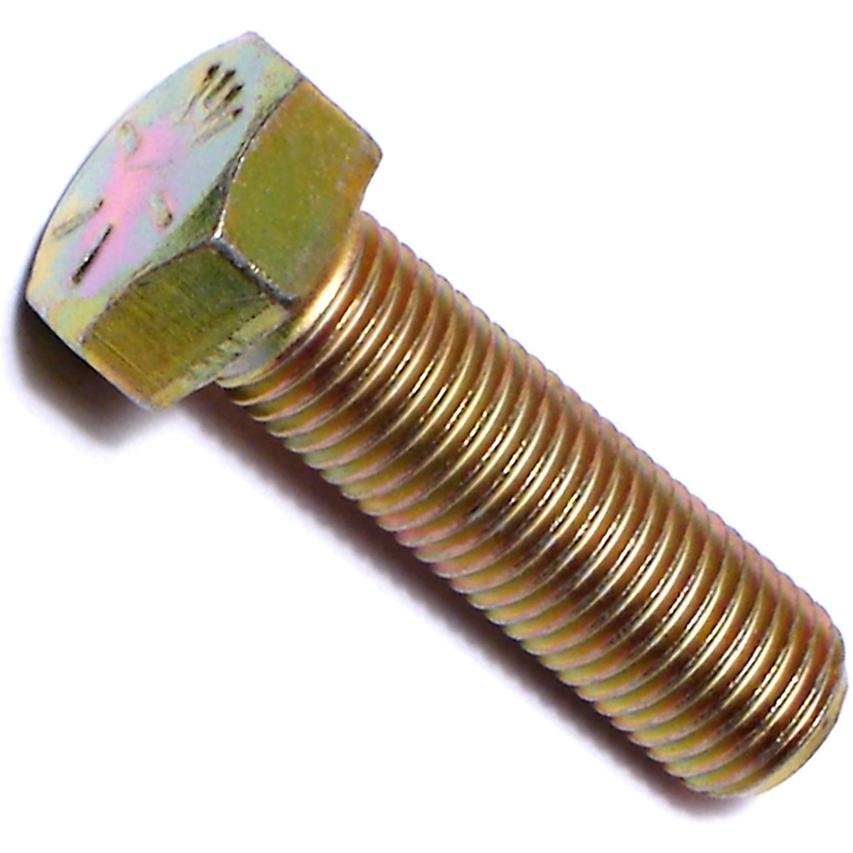Hard-to-Find Fastener 014973252588 Grade 8 Fine Hex Cap Screws, 3/8-24 x 1-1/4, Piece-50,Yellow