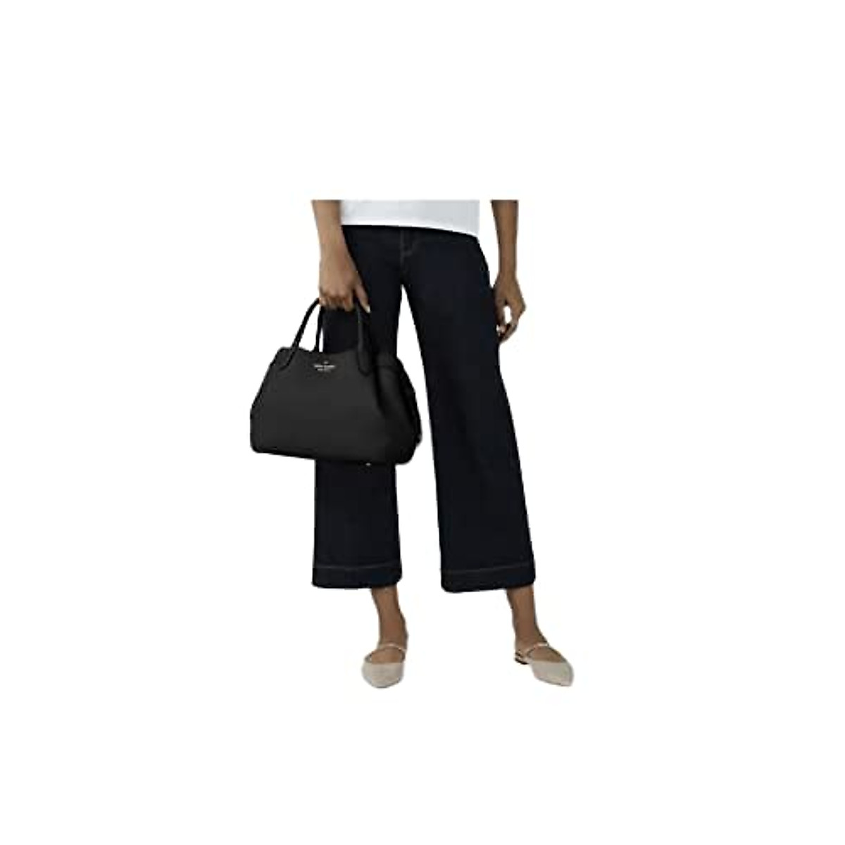 Kate Spade Dumpling Large Satchel Shoulder Hobo Bag Tote Leather In Gold Black