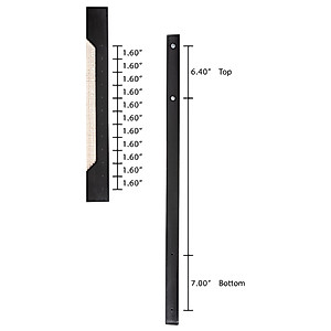 bali & pari Lainer Natural Rattan Headboard, Queen, Black