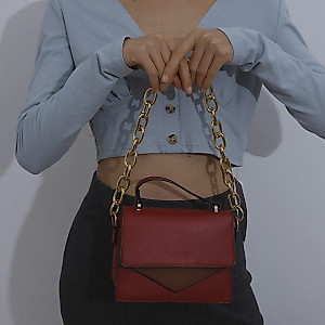 Xerling Gold Chunky Purse Replacement Chains Paper Clip Chain for Handbag Bag Shouder Handle Strap Chain DIY Purse Decoration Accessories Heavy