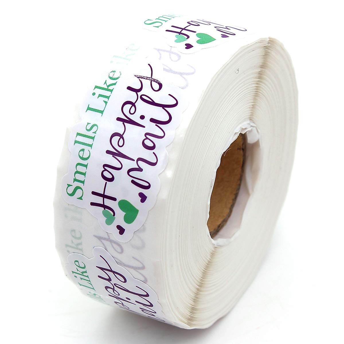 Muminglong 1.5 Inch Smells Like Happy Mail Stickers, Small Shop Stickers, Small Business, Thank You Sticker,Packaging Sticker, 500 PCS