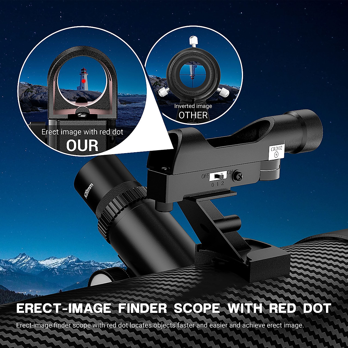 ESSLNB Astronomical Reflector Telescopes 114AZ Mount with Shutter Control and Steel Tripod 500mm Telescopes for Adults Astronomy Beginners with Phone Adapter 3X Barlow Lens and Moon Filter