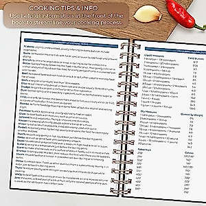 Clever Fox Recipe Book Spiral – Make Your Own Family Cookbook – Blank Recipe Notebook Organizer – Empty Cooking Journal to Write In Recipes – Medium Size, 6.3”x8.3”, Hardcover (Black)