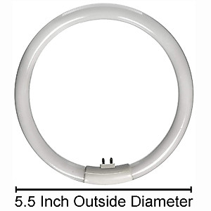 Replacement for Conair Makeup Mirror | Circular Fluorescent Bulb 5.5-Inch T4-12W FC12