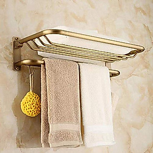 Towel Racks, Towel Shelf Towel Rack for Bathroom Towel Bar Bath Shelf Storage Organizerchrome Finished Towel Shelf