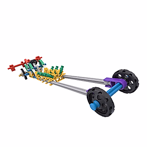 Basic Fun K'NEX | Motorised Creations Building Set | 3D Educational Toys for Kids, 325 Piece Stem Learning Kit, Engineering for Kids, 25 Model Building Construction Toy for Children Ages 7 85049