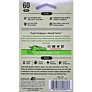 Sanding Sheets, Aluminum Oxide, 60-Grit, 4.5 x 4.5-In., 5-Pk.